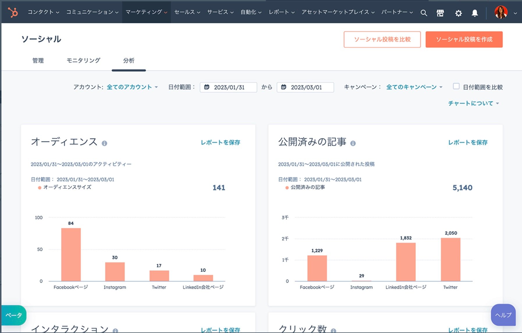 HubSpotのSNS連携でマーケティング業務を更に効率化！
